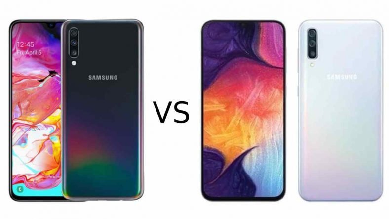 مقارنة بين Samsung Galaxy A70 و Galaxy A50 مع المواصفات و السعر